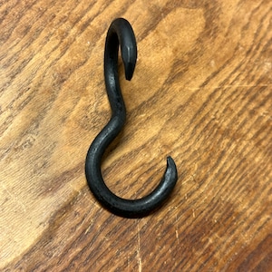 90 Degrees S Hooks. Wrought Iron Forged "s" Hook | Blacksmith Made ...