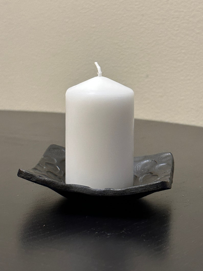 Forged Iron Tea Light Holder, Wrought Iron, Hand Forged, Candlesticks ...
