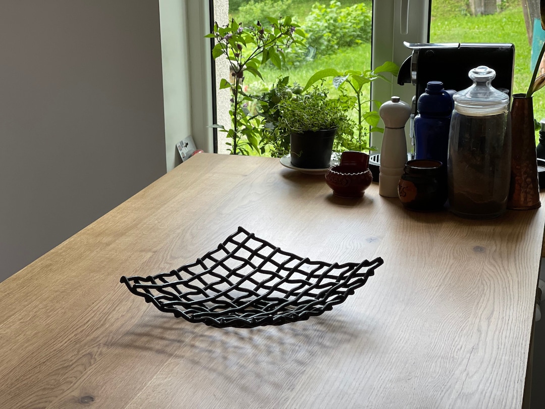 Iron Bowl Hand Forged Bowl Metal Fruit Bowl Fruit Tray Iron Tableware ...