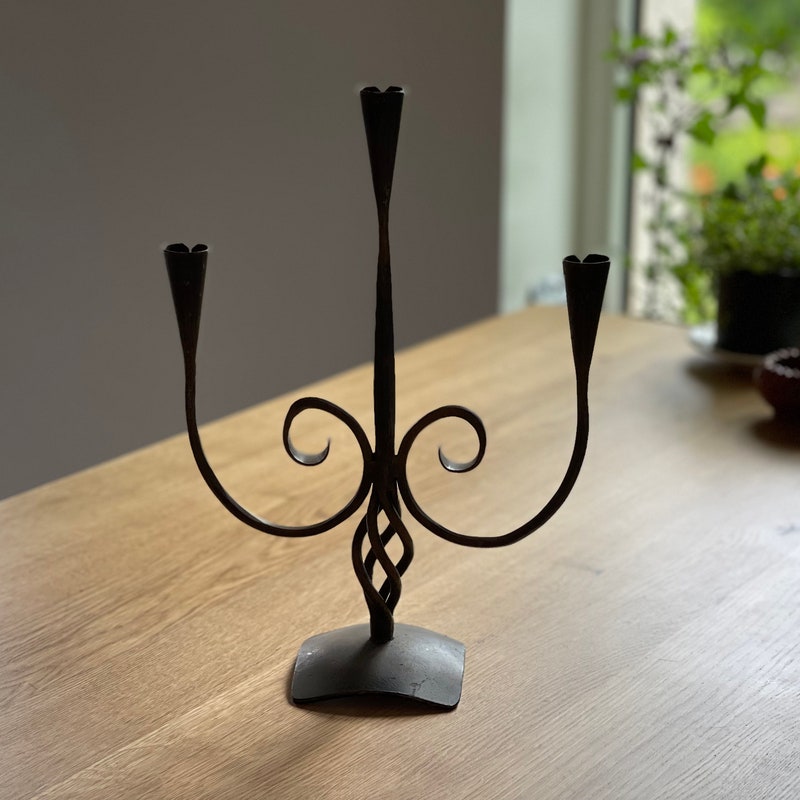 Hand Forged Candelabra - Etsy