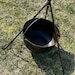 Strong Iron Campfire Cooking Tripod, Handmade With Wrought Iron Chain ...