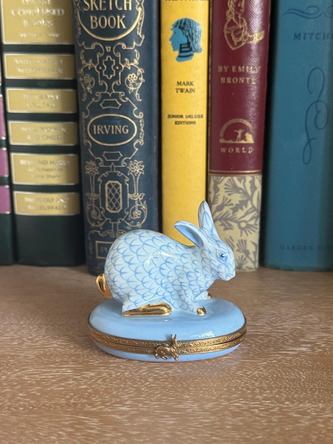 Limoges Box Bunny Rabbit Fishnet Box Trinket Box Limoges France - Etsy