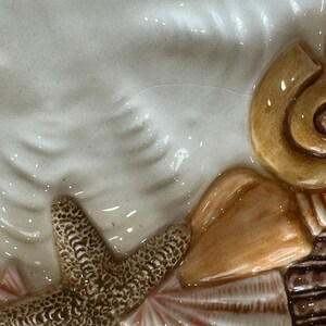 Fitz & Floyd Ceramic Seashell Plate Ocean Theme Coastal Decor Beach ...