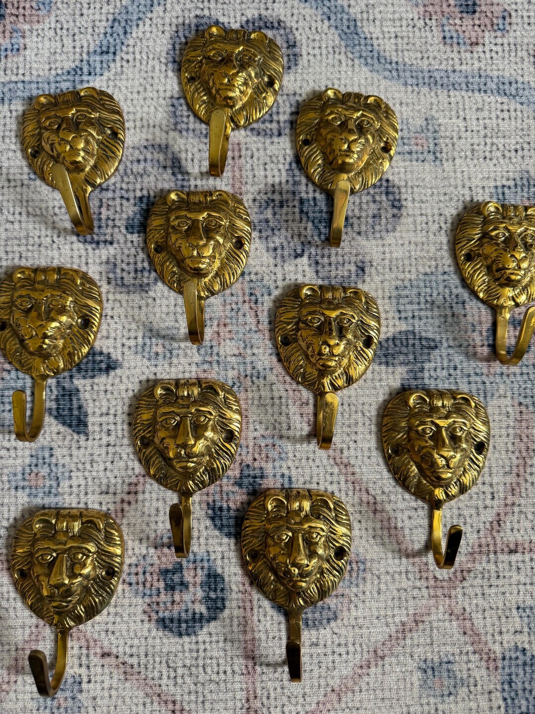 Vintage Lion Brass Hook - Lion Head Hook - Etsy