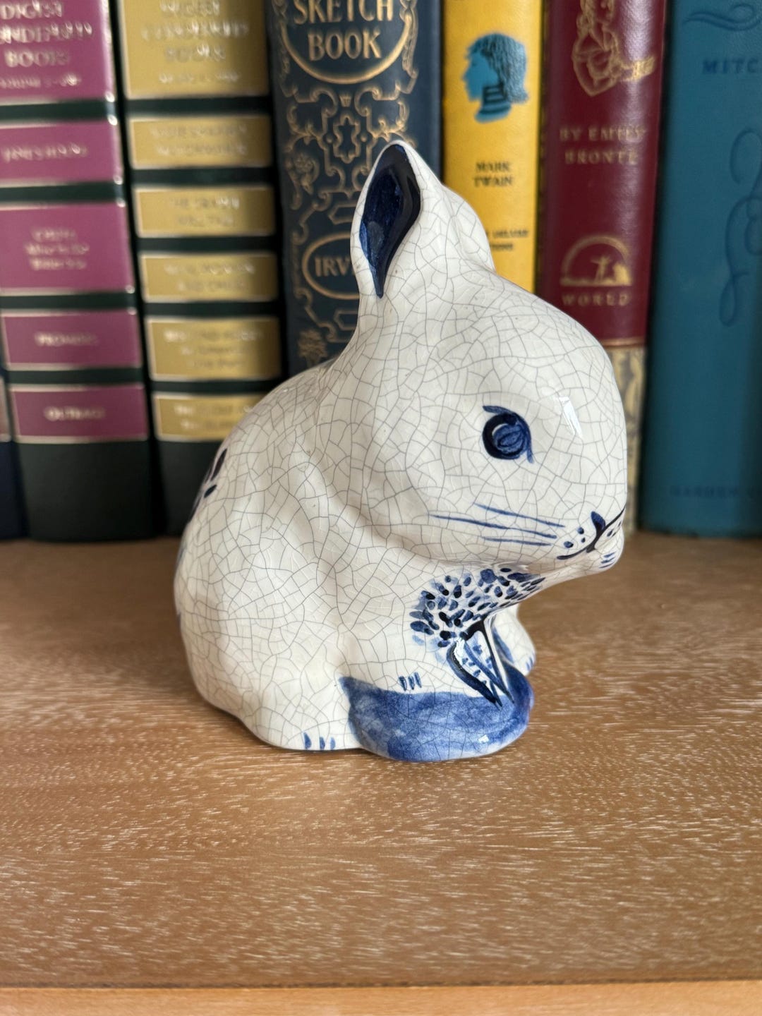 Vintage Potting Shed Dedham Pottery Bunny Rabbit With Carrots in ...