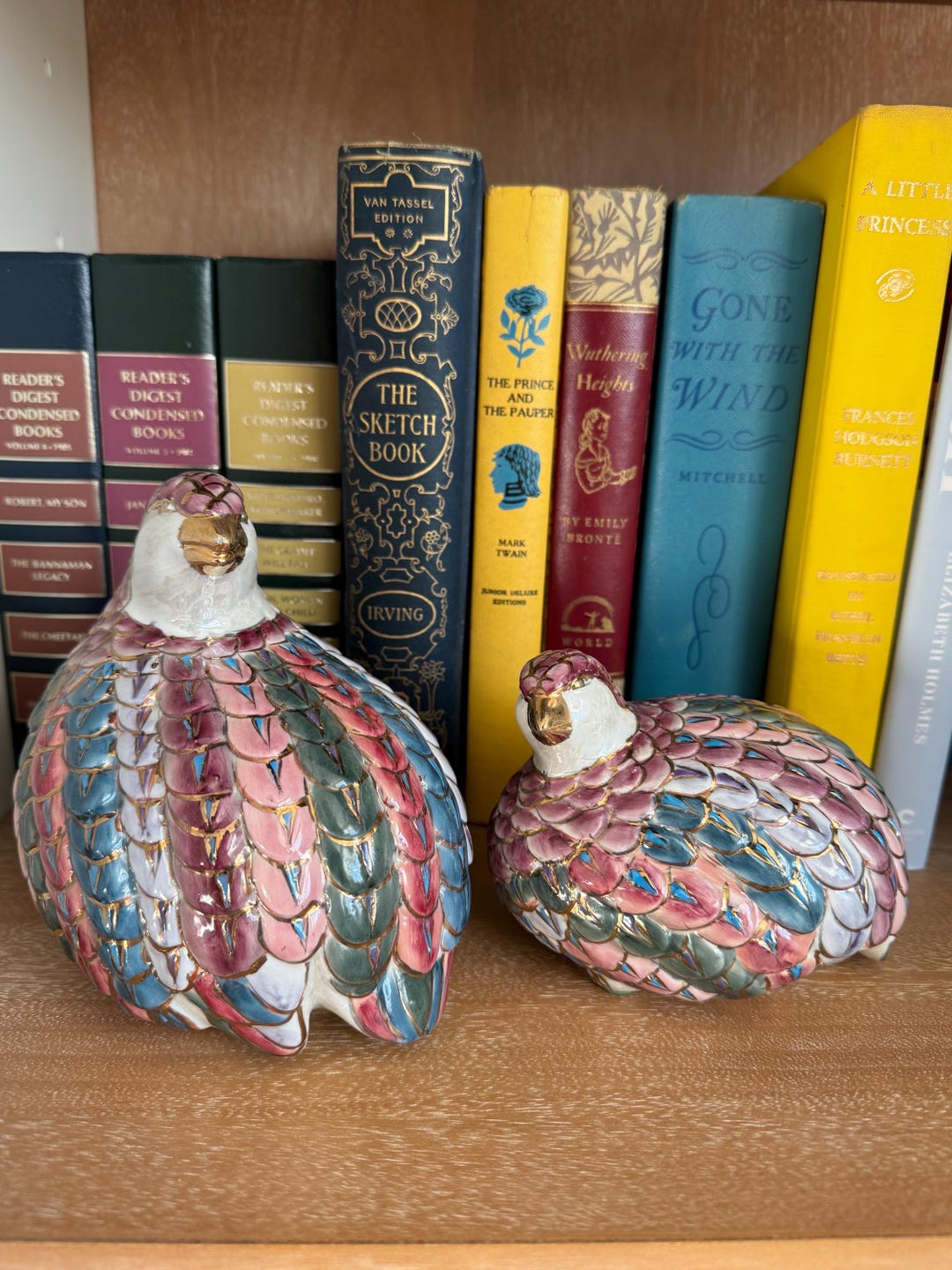 Vintage Ceramic Quail - Pair - Hand Painted Toyo Quail Figures - Etsy