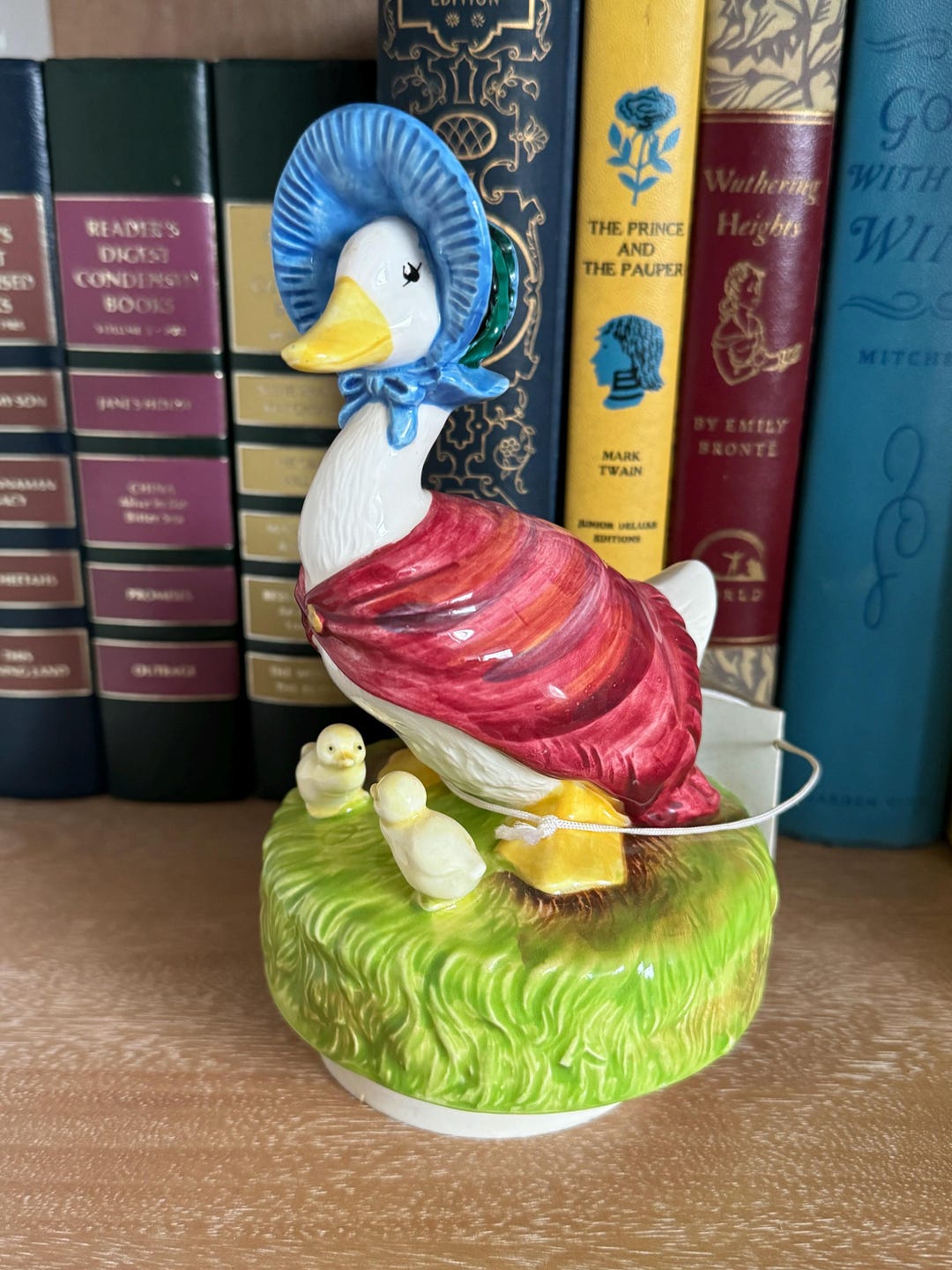 Vintage Beatrix Potter Jemima Puddle-duck Hand Painted Revolving Music ...