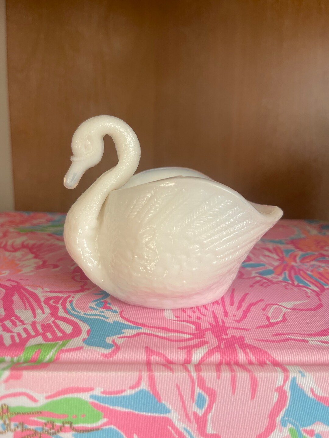 Vintage Milk Glass Swan Creamer Figure Figurine - Etsy