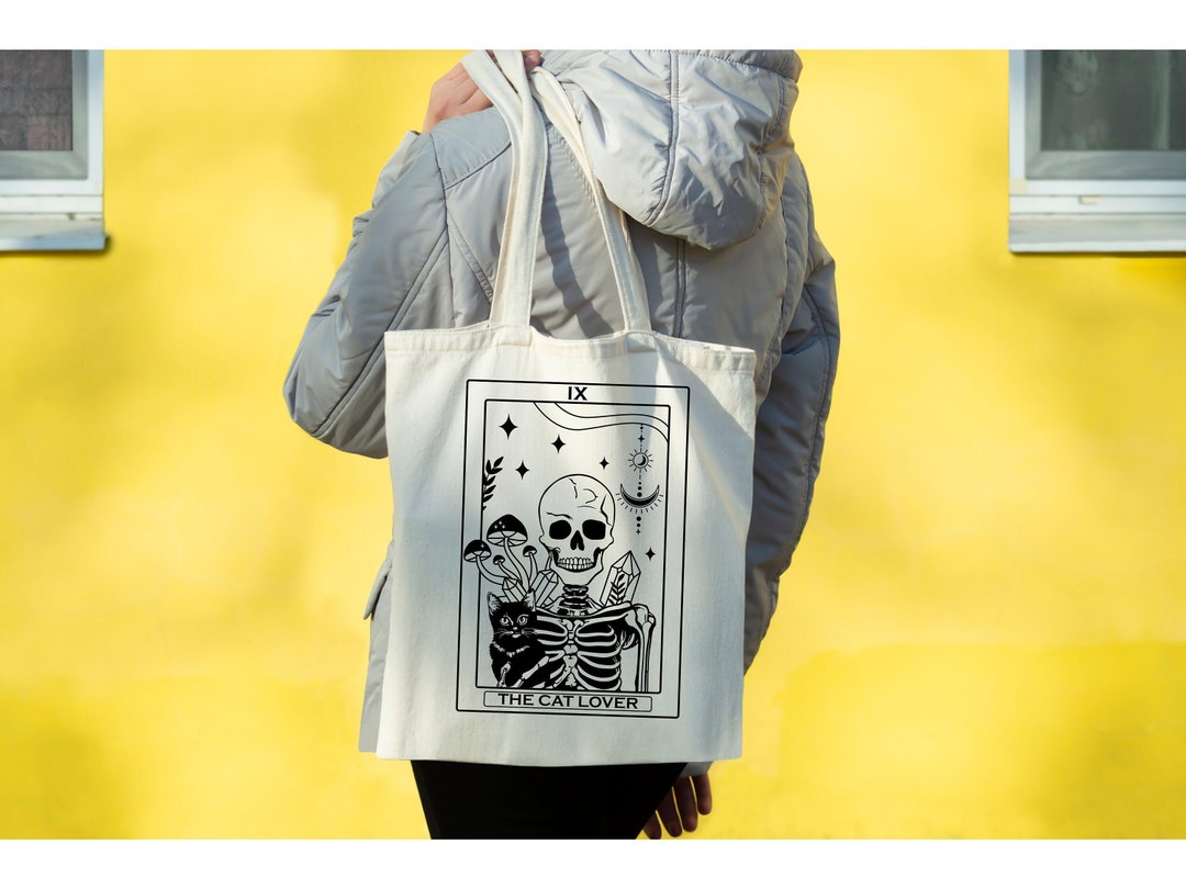 Magical Skeleton Cat Lover Tote: Purrfectly Unique Gift Idea! - Etsy