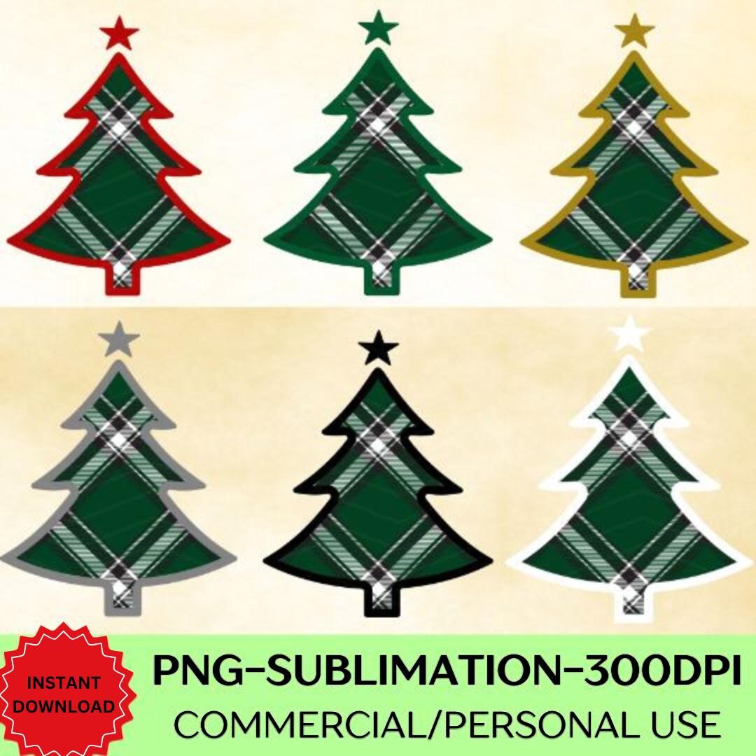 Christmas Tree PNG Bundle, Christmas PNG, Christmas Tree PNG, Christmas ...