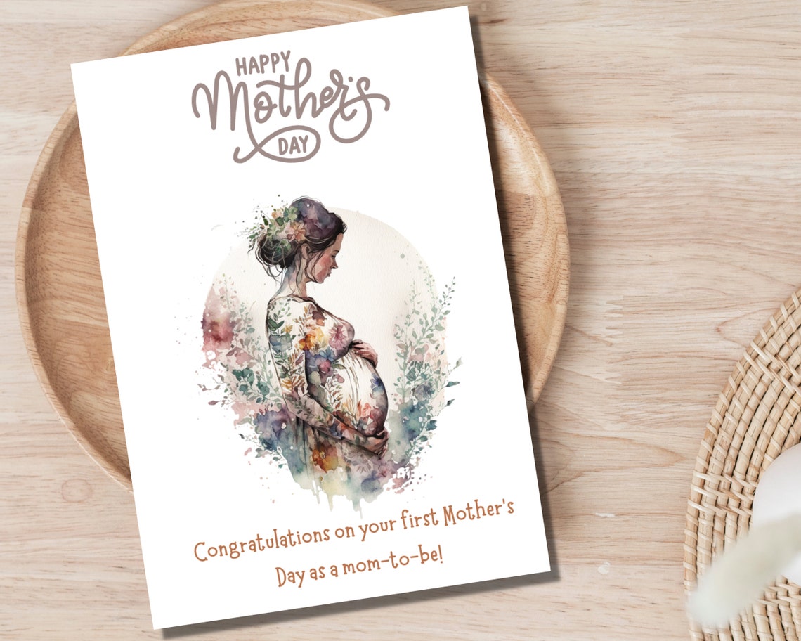 Printable Mothers Day Card, Mother to Be Card Mothers Day Printable ...