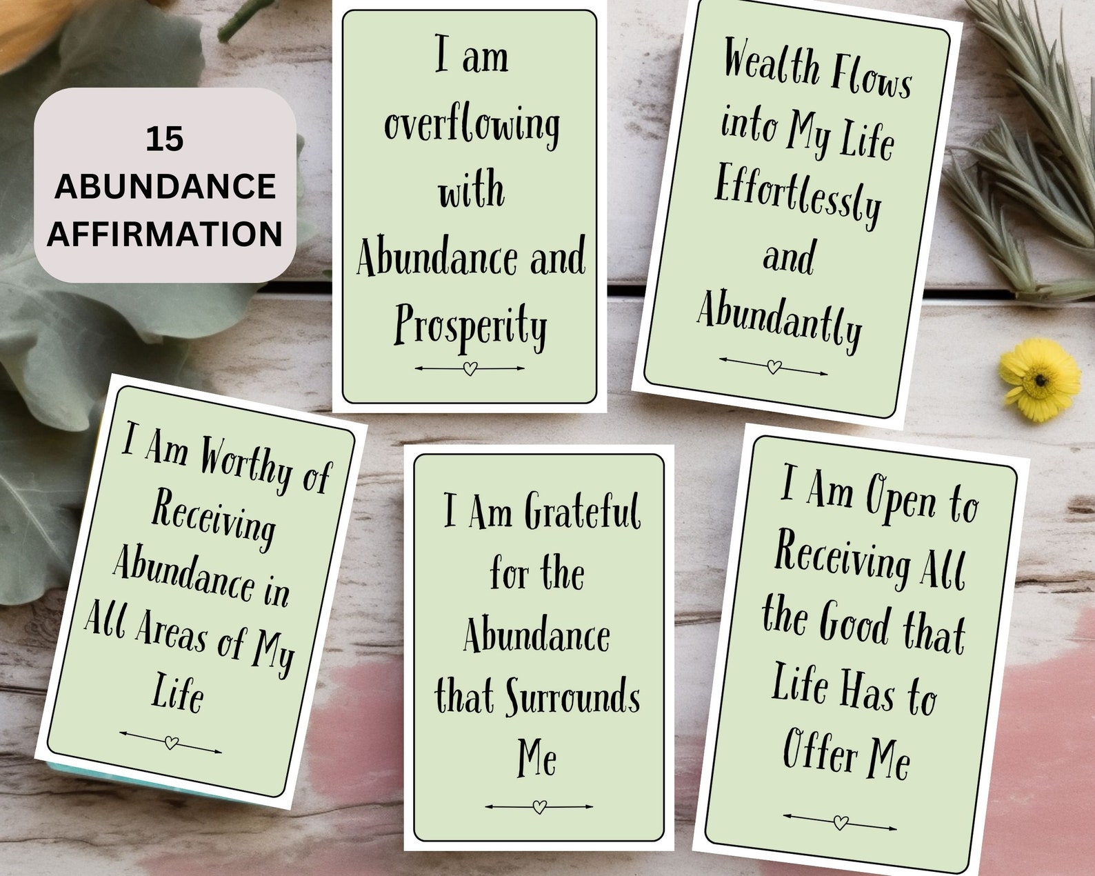 Positive Affirmation Cards, Printable Affirmation Cards Printable ...