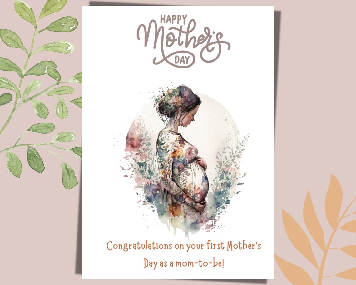 Printable Mothers Day Card, Mother to Be Card Mothers Day Printable ...