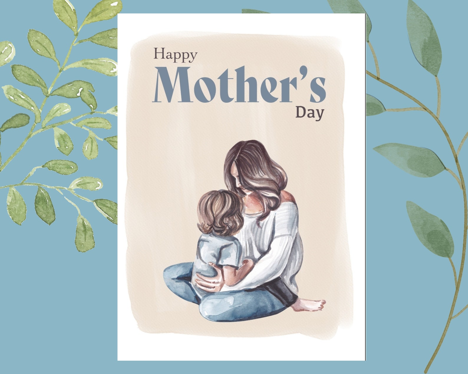 Printable Mothers Day Card, Mothers Day Printable, Greeting Card ...