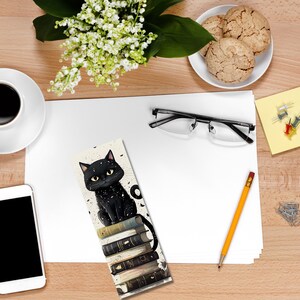 Cat Bookmark, Cute Bookmark, Cute Cat Bookmark, Cat Watercolor Bookmark ...