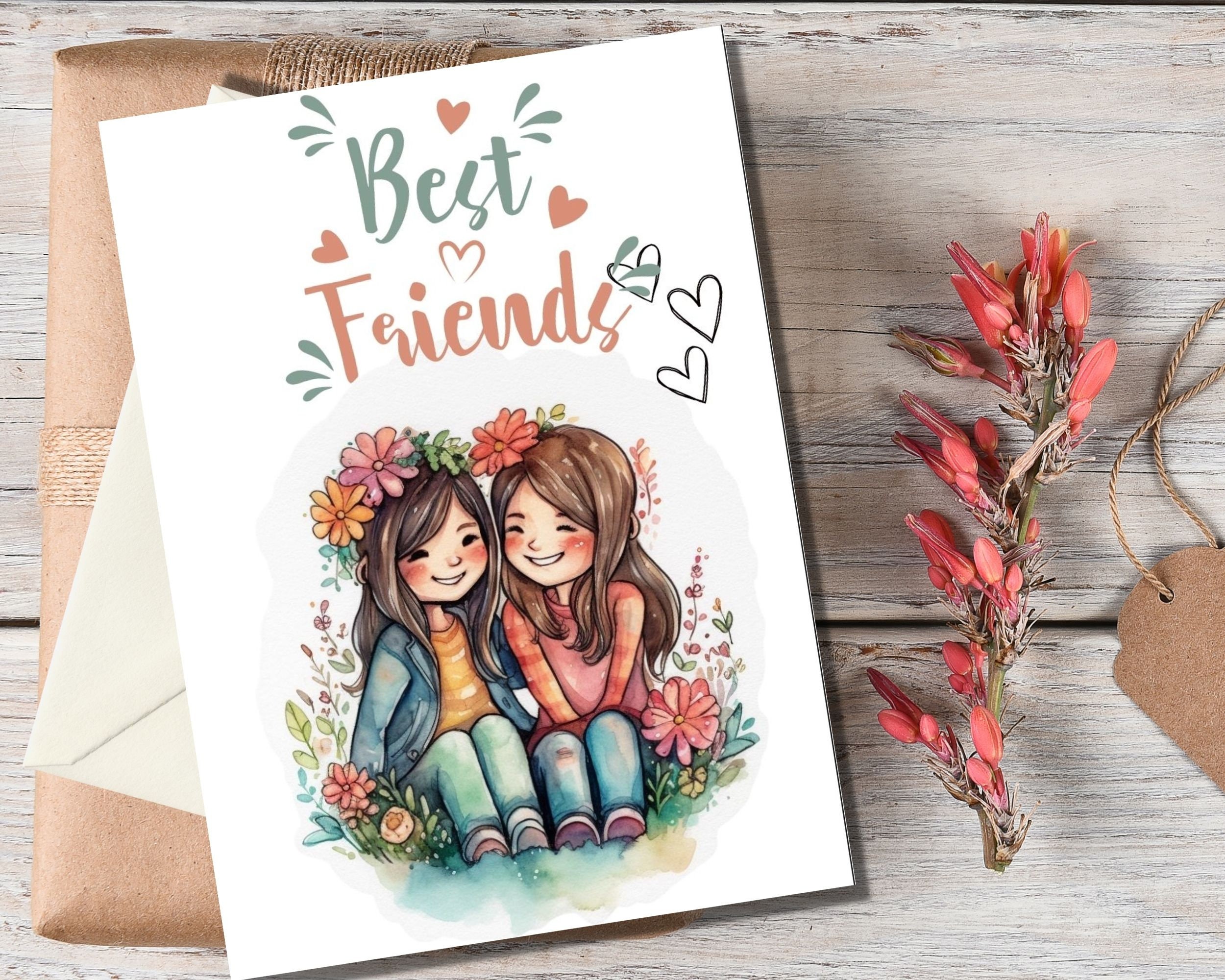 Bestie Birthday Card, Best Friend Birthday Card, Birthday Card for Best ...