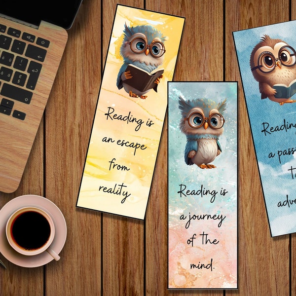 Owl Book Print - Etsy