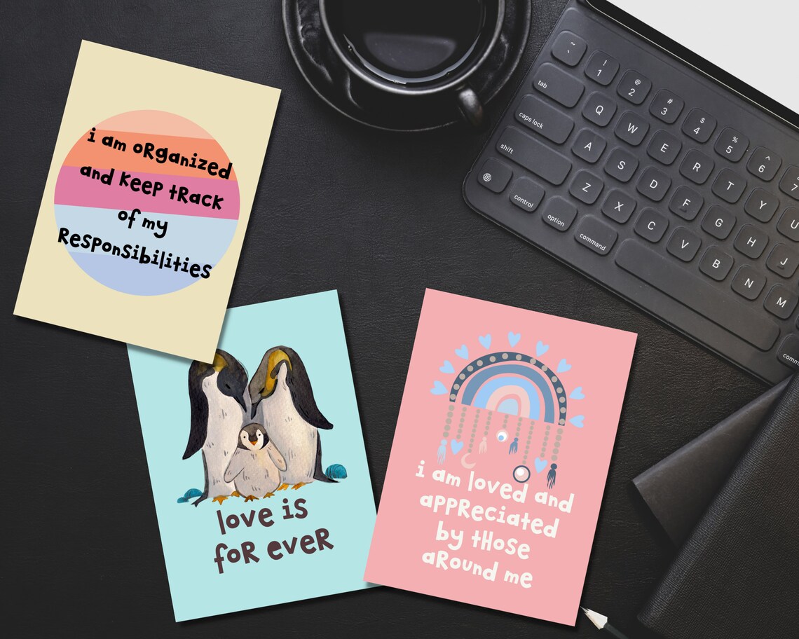 Positive Affirmation Cards for Kids Positive Messages for Kids in ...