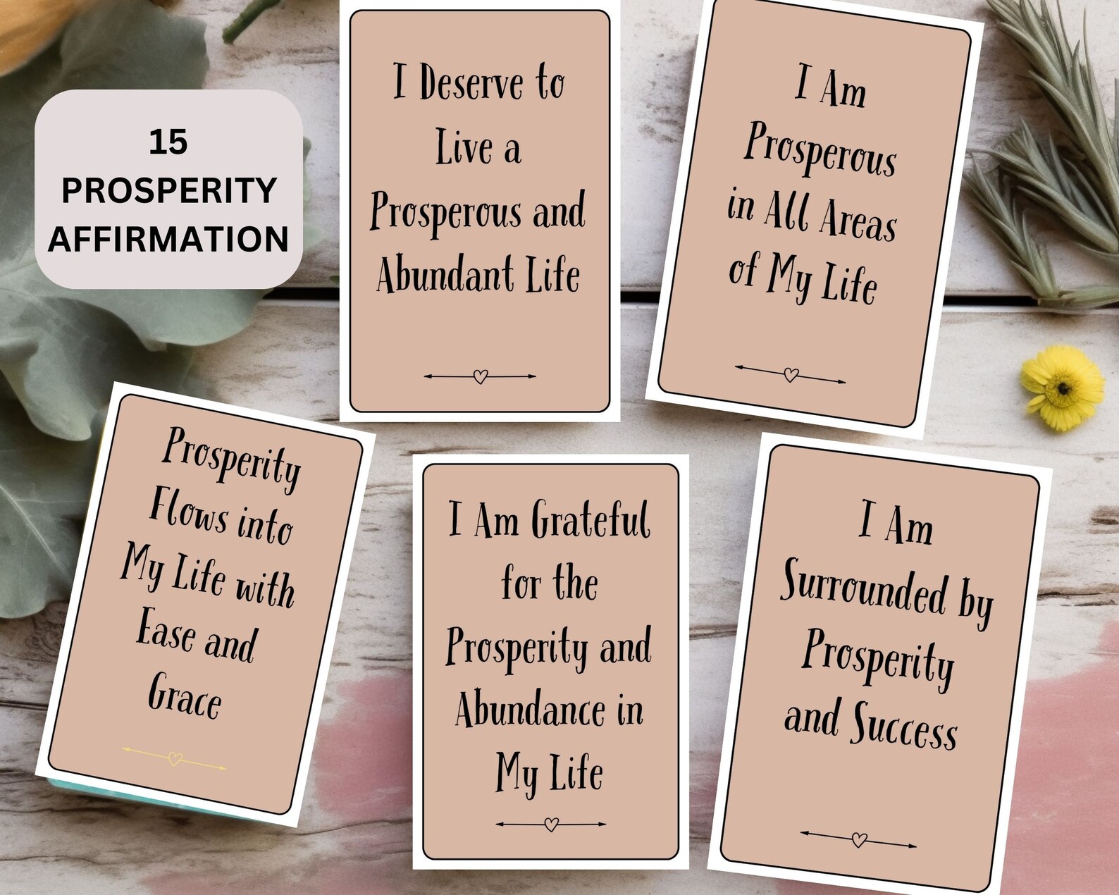 Positive Affirmation Cards, Printable Affirmation Cards Printable ...