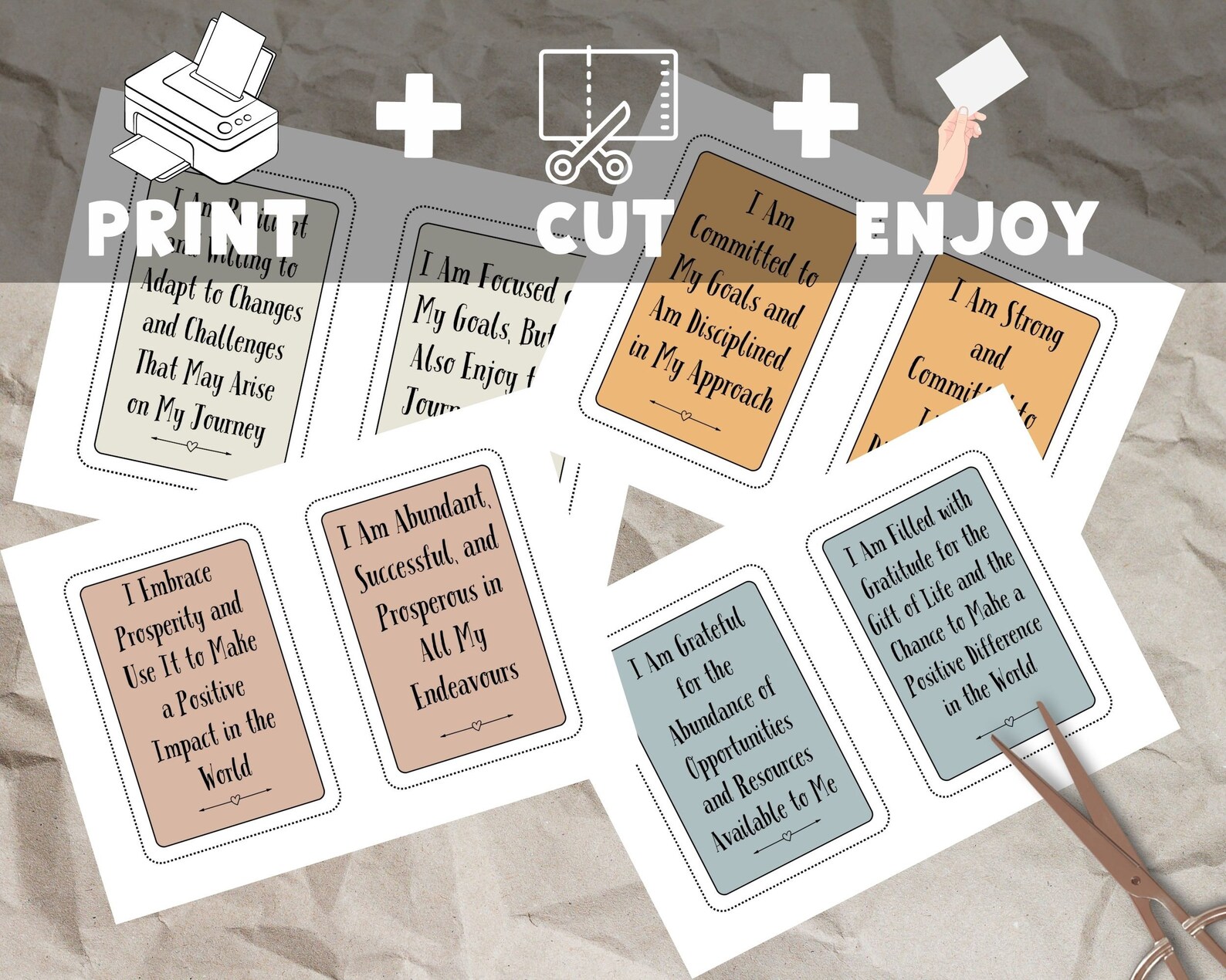 Positive Affirmation Cards, Printable Affirmation Cards Printable ...