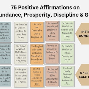 Positive Affirmation Cards, Printable Affirmation Cards Printable ...