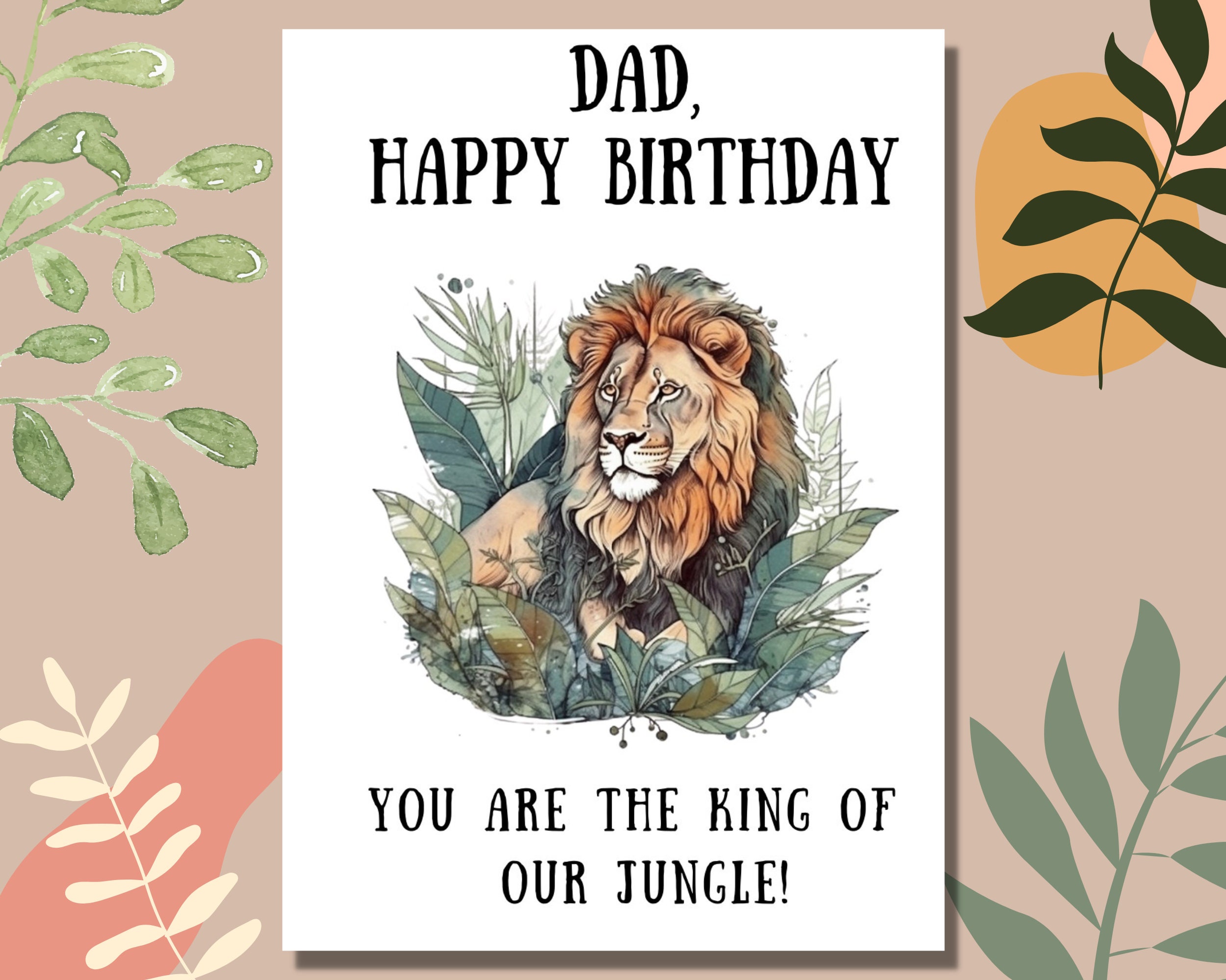 Birthday Card for Dad, Dad Birthday Card, Dog Daddy Birthday Card ...
