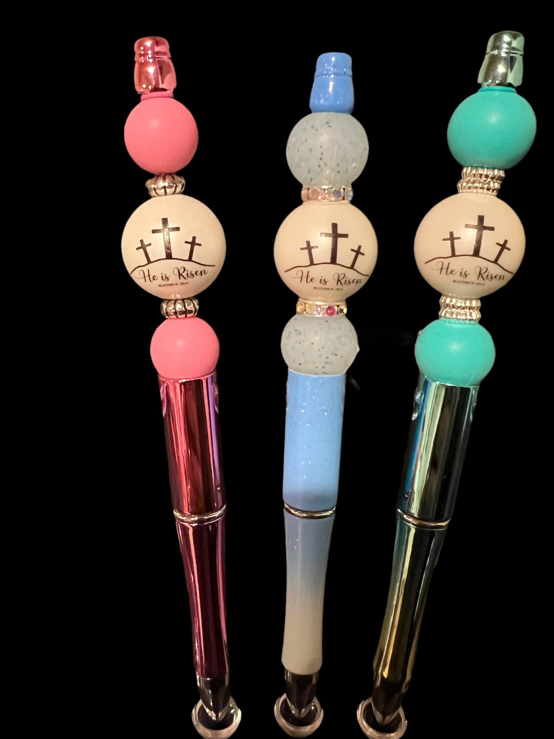 Beaded Pen he is Risen - Etsy