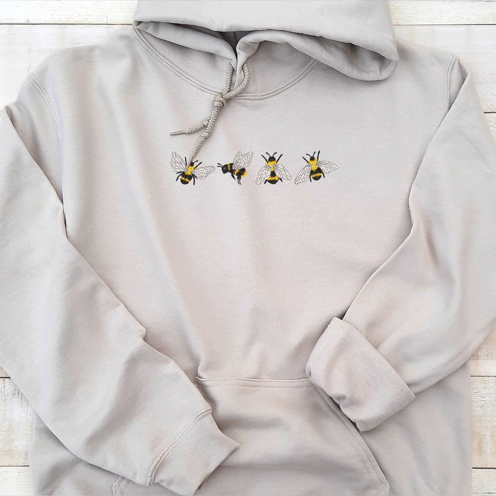 Bees Embroidered Hoodie, Cute Bees Hoodie, Bees Lover Hoodie, Themed Gifts Bee, Gift for Bees ...
