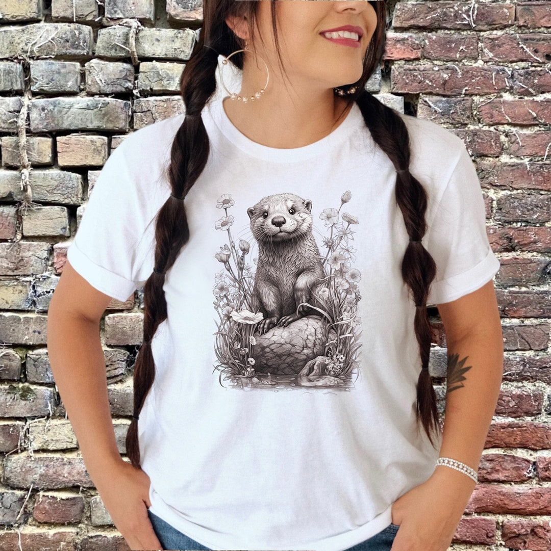Otter T-shirt Cute Otter Shirt Funny Otter T-shirt Otter - Etsy