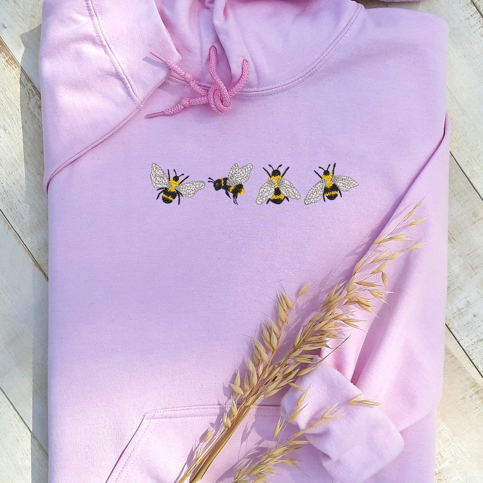 Bees Embroidered Hoodie, Cute Bees Hoodie, Bees Lover Hoodie, Themed Gifts Bee, Gift for Bees ...