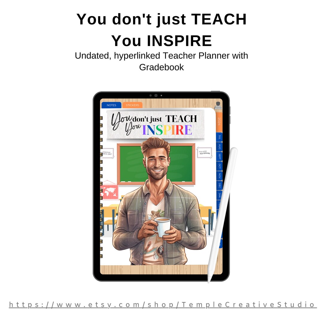 2023-2024 Teacher Planner, Digital Teacher Planner, Undated Planner ...