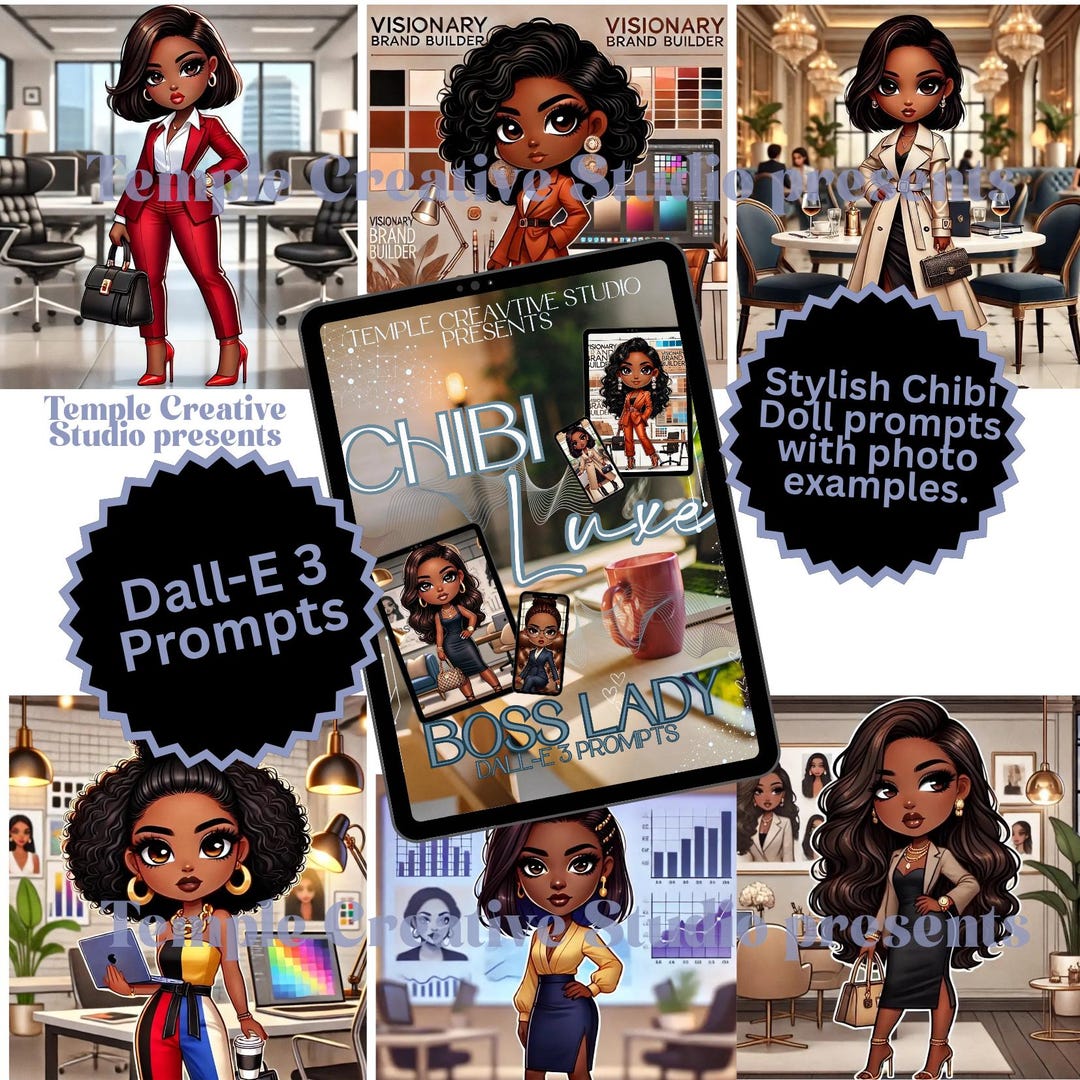 Chibi Luxe Boss Lady Prompts | DALL·E 3 AI Art Generator Prompts ...