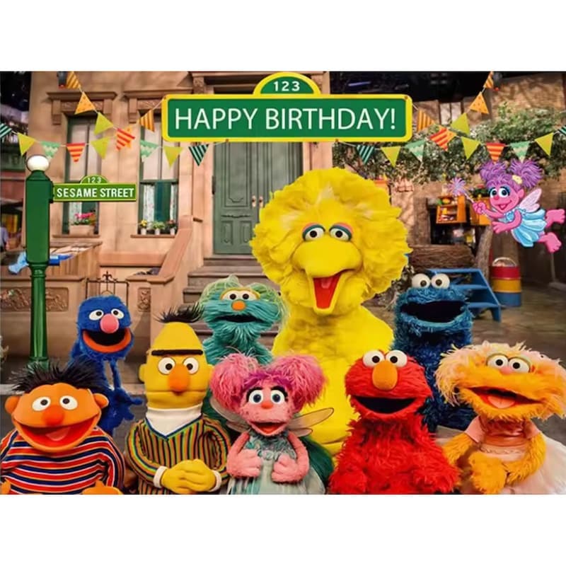 Sesame Street Backdrop - Etsy