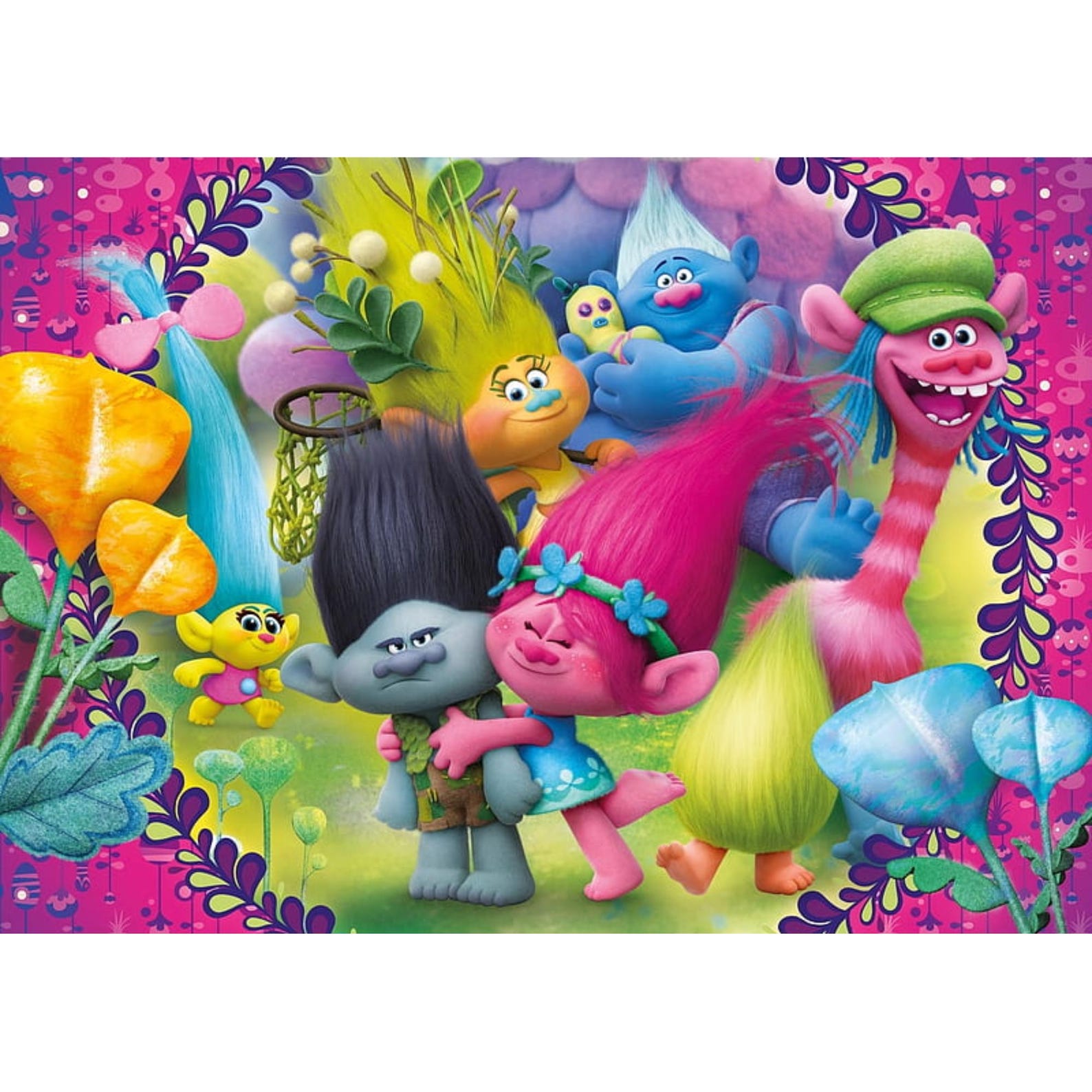 Trolls Kids Birthday Party Photo Backdrop Decoration 5 X 3 Foot Size ...