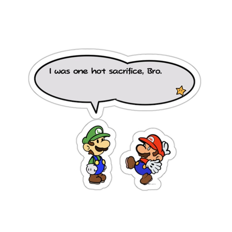 Paper Mario: the Thousand Year Door Brothers Sticker - Etsy