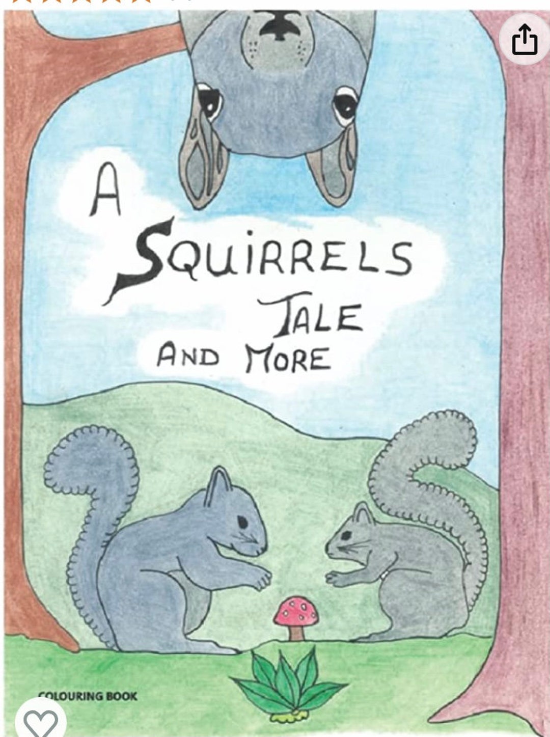 A Squirrels Tale and More Colouring Story Book - Etsy