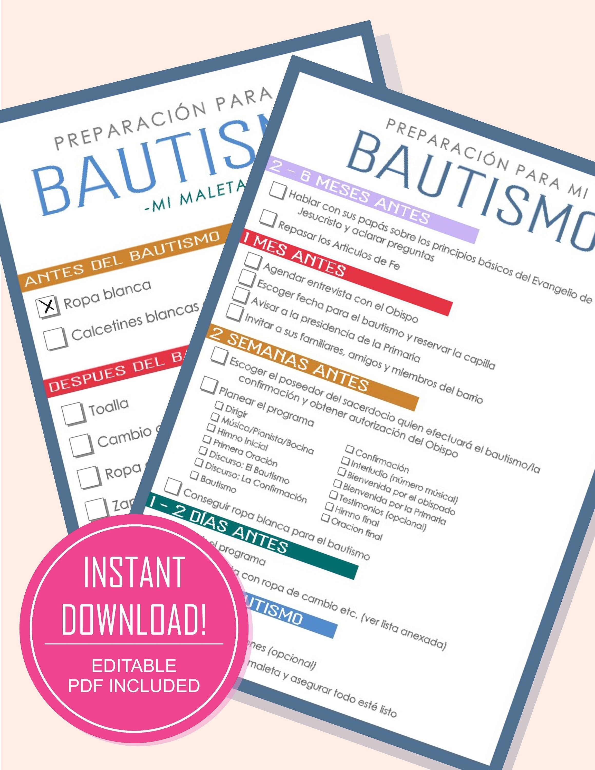 Lds Convert Baptism Checklist