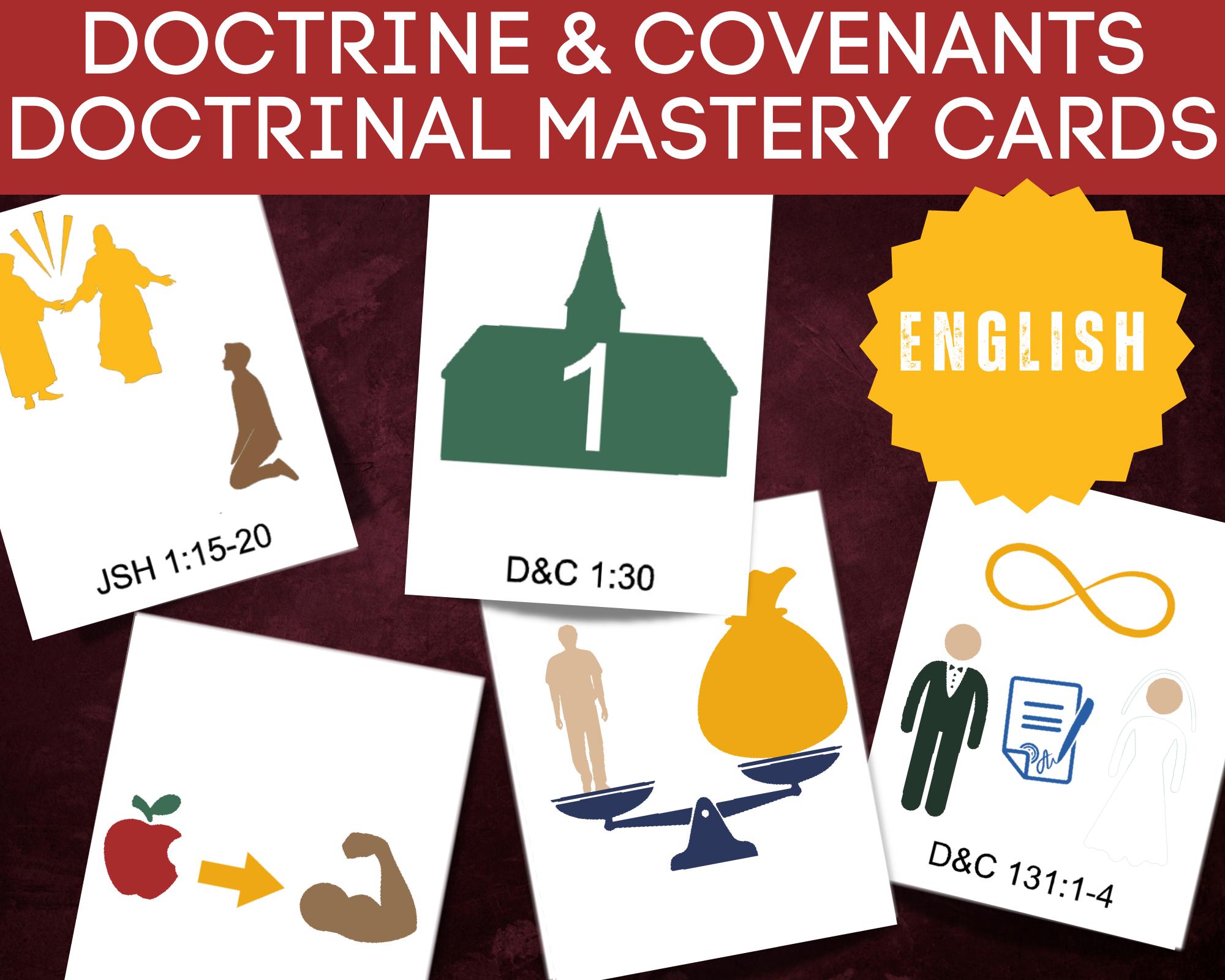 LDS Doctrinal Mastery Prompt Cards Doctrine and Covenants//english//scripture//seminary - Etsy