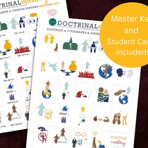 LDS Doctrinal Mastery Prompt Cards Doctrine and Covenants//english ...