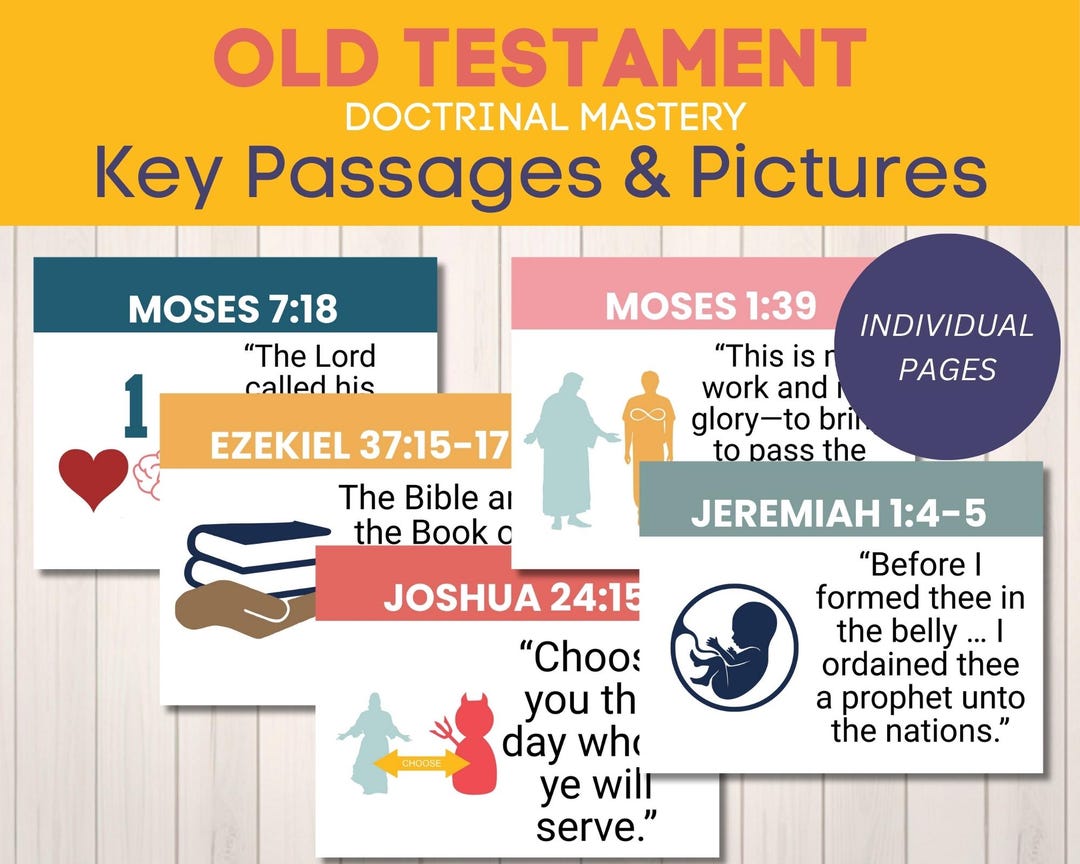 English Old Testament Doctrinal Mastery Key Phrases and Picture Prompts ...