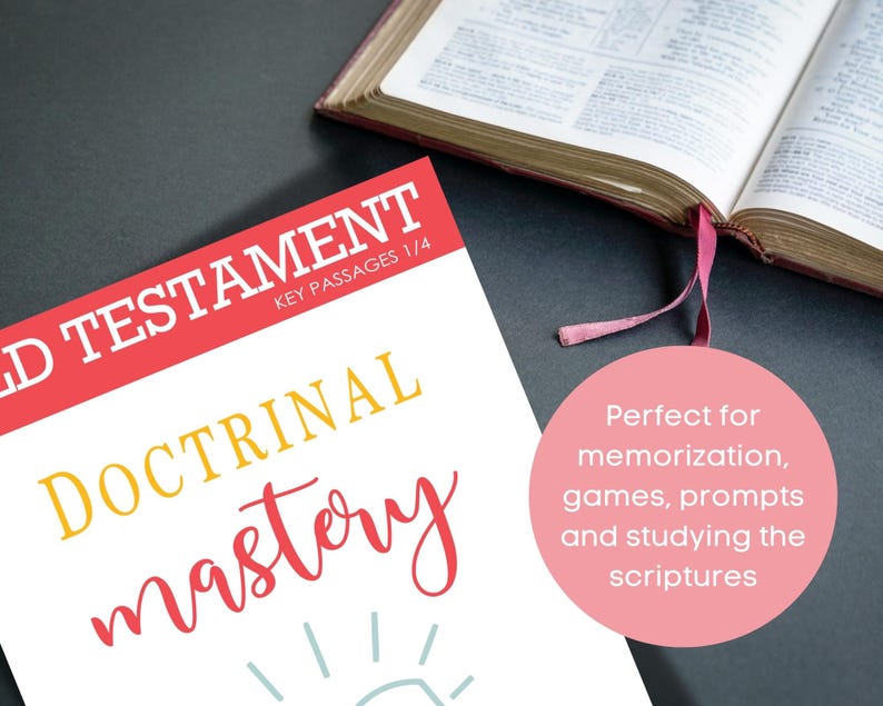 2026 BUNDLE! Old Testament LDS Doctrinal Mastery Prompt Cards //english ...