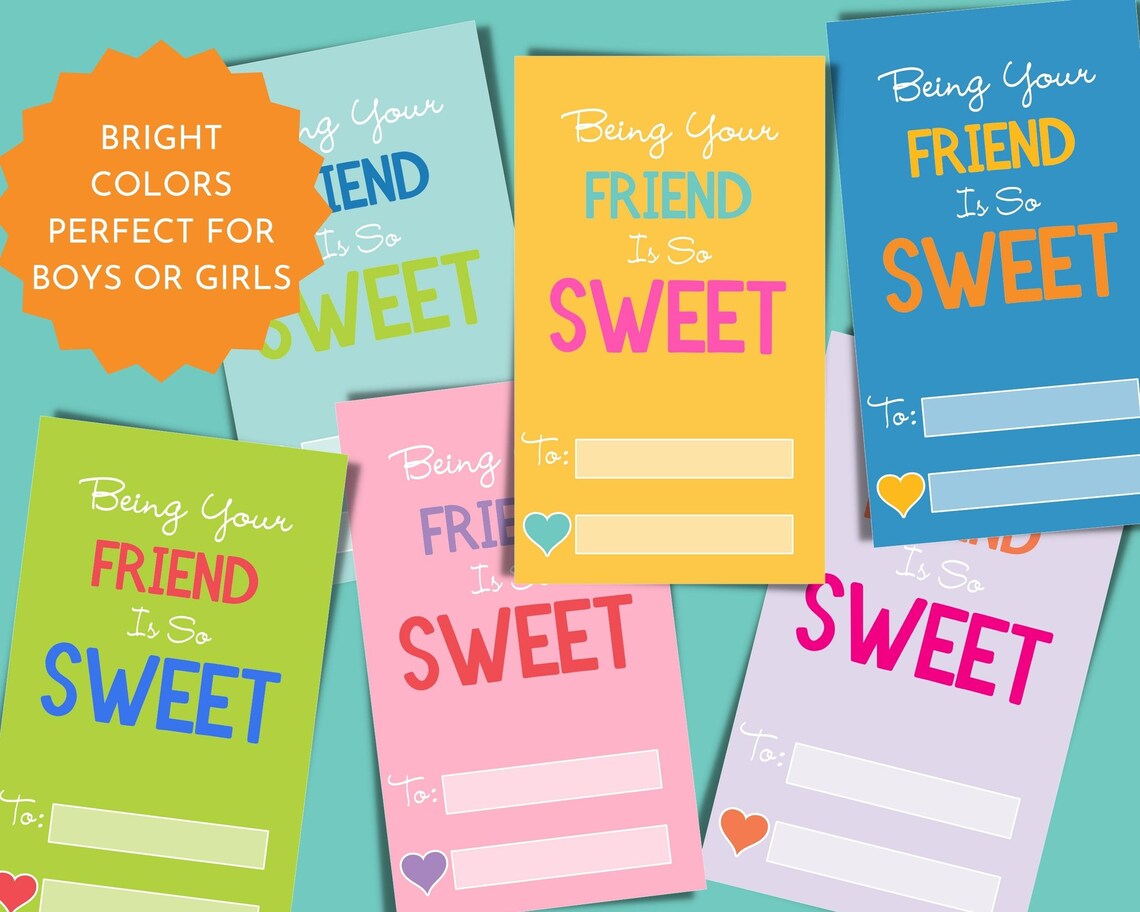 Kids Printable Valentine's Day Cards//generic//school//boys and Girls ...