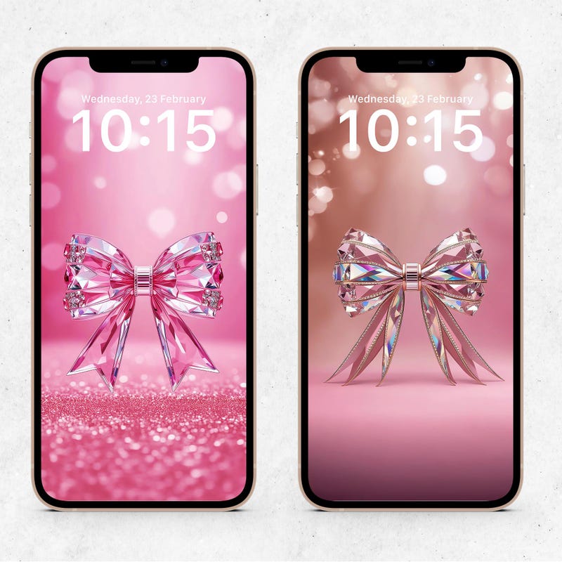 Aesthetic Bow Desktop Wallpaper - Etsy