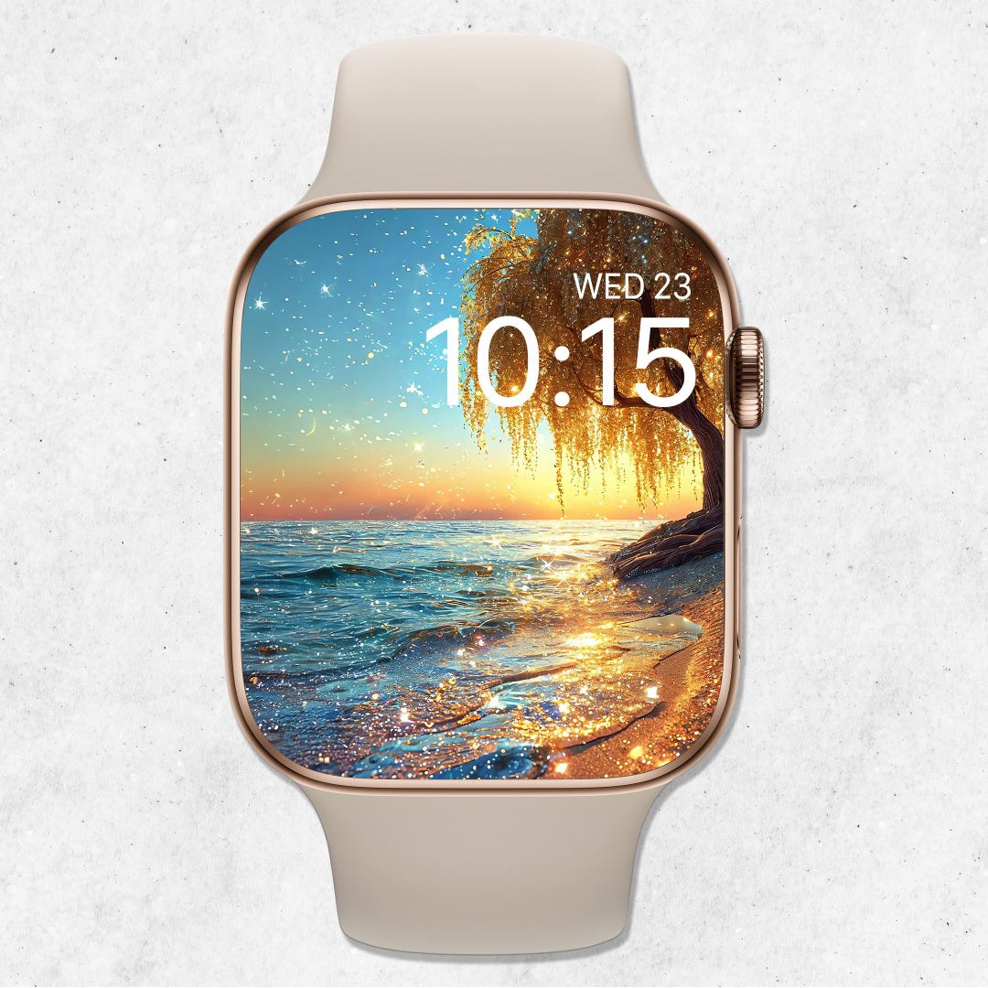 Summer Apple Watch Wallpaper, Beach Watch Face, Ocean Watch Face ...