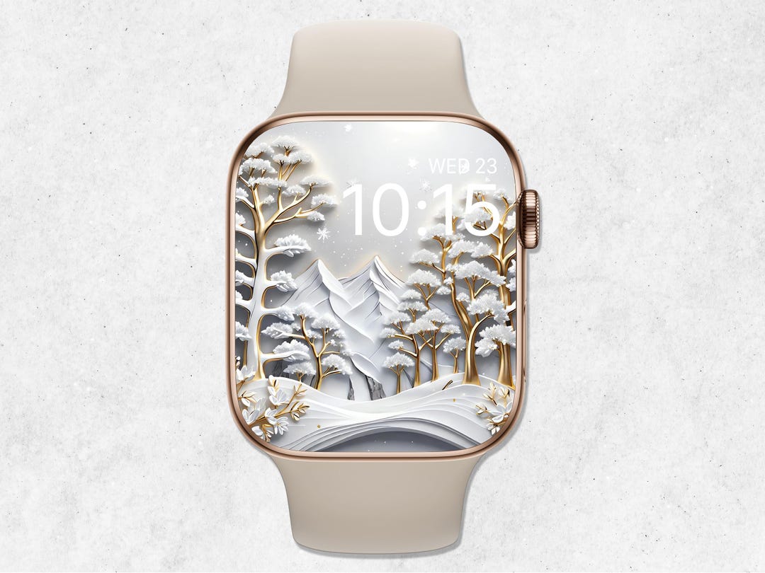Winter Apple Watch Wallpaper, Christmas Apple Watch Face, Snow Watch ...