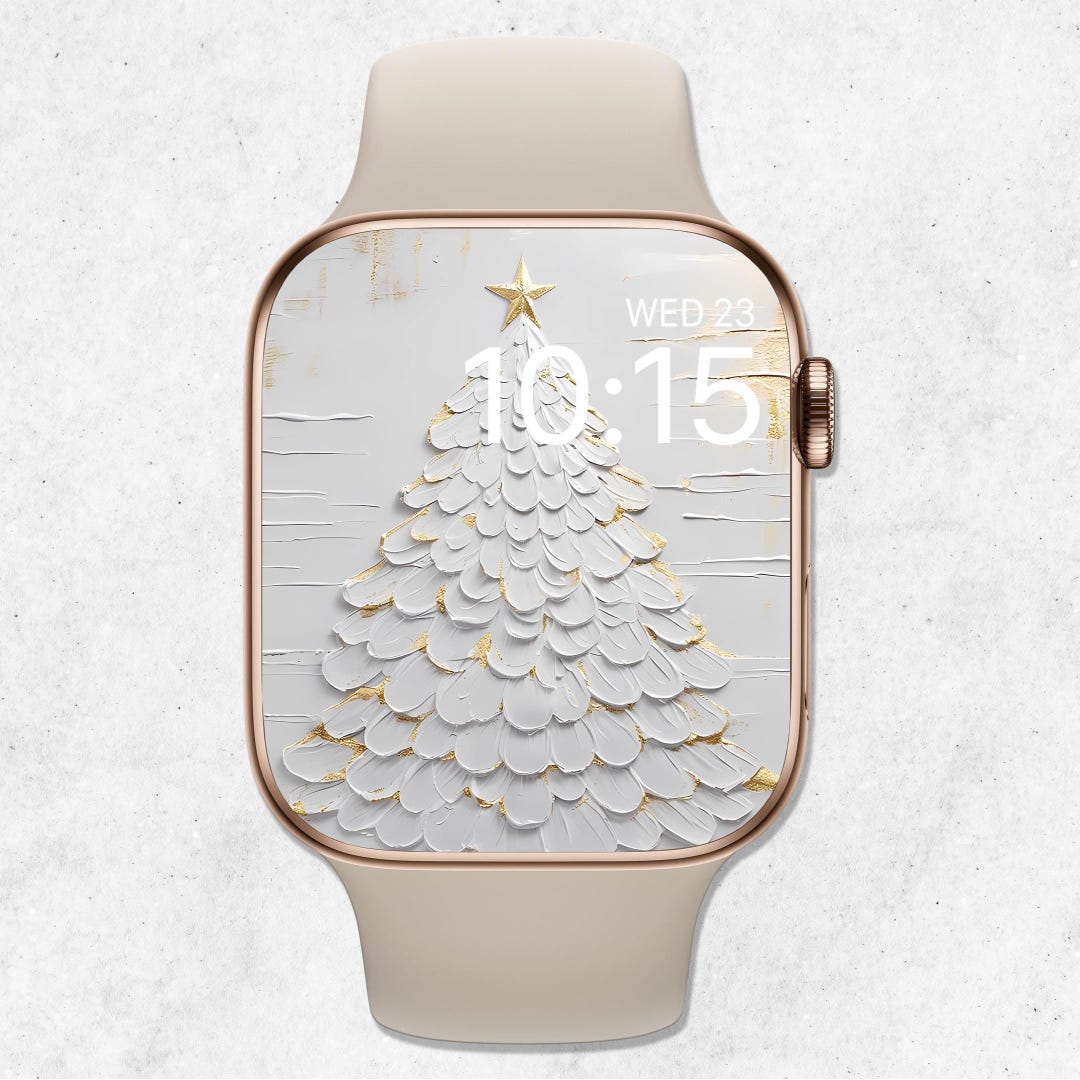 Christmas Apple Watch Wallpaper, Christmas Tree Watch Face, Winter ...