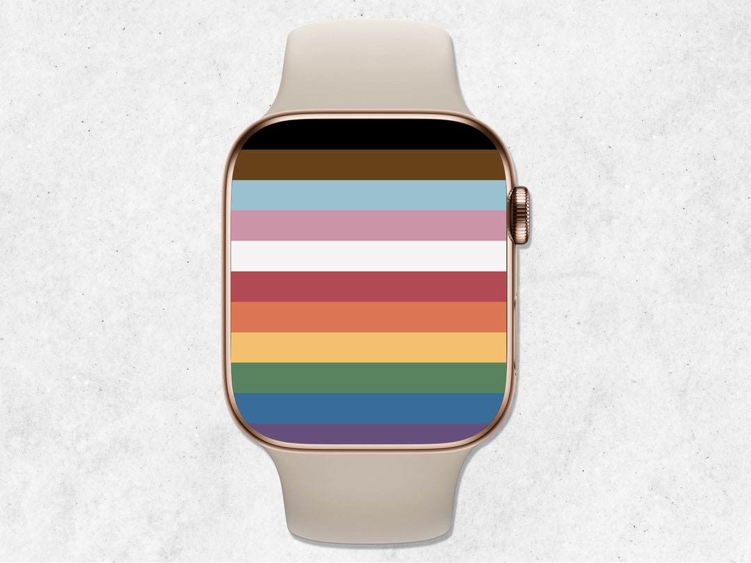 Pride Apple Watch Wallpaper, Progress Pride Flag Apple Watch Face ...