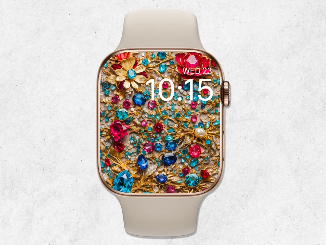 Jewels Apple Watch Wallpaper, Glitter Apple Watch Wallpaper, Sparkly ...