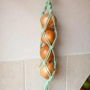 Macrame Onion Net Condiment Kitchen Storage Wall Decor and - Etsy