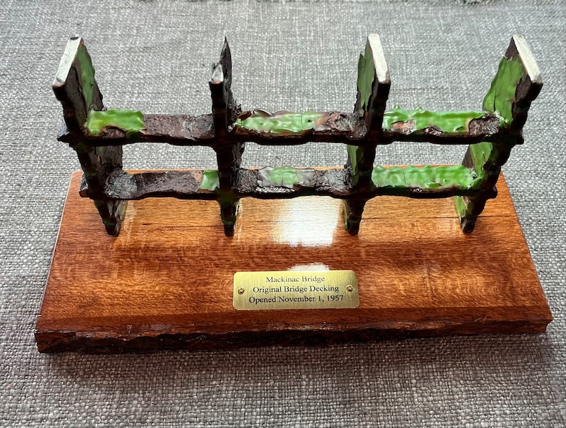 Mackinac Bridge Table Top Display 3 Grate Closed End Live - Etsy